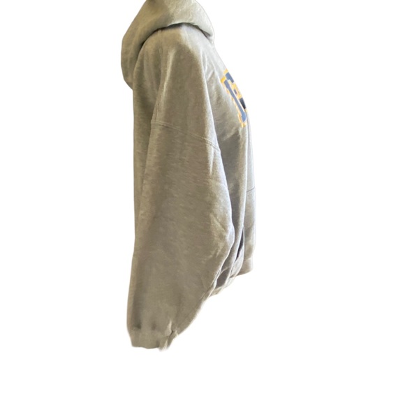 Gildan | Tops | Vintage Deca Hoodie Sweatshirt Xl Heather Grey Block ...